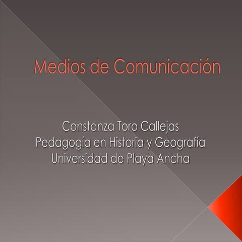 Medios de comunicación | PPTX