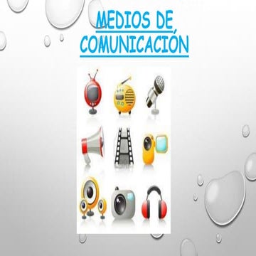 Medios de comunicación | PPTX