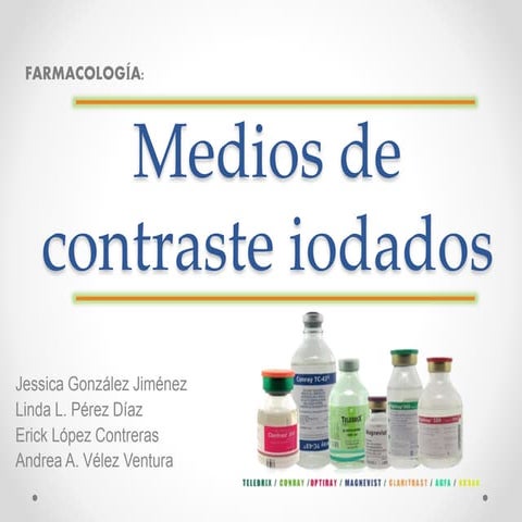 Medios de contraste iodados | PPTX