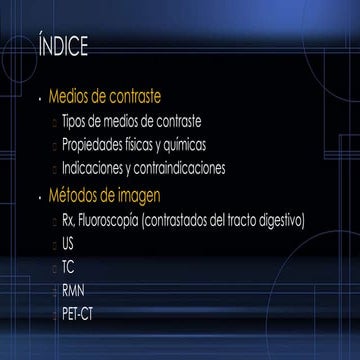 MEDIOS DE CONTRASTE y SEMIOLOGIA RADIOLOGÍA | PPTX