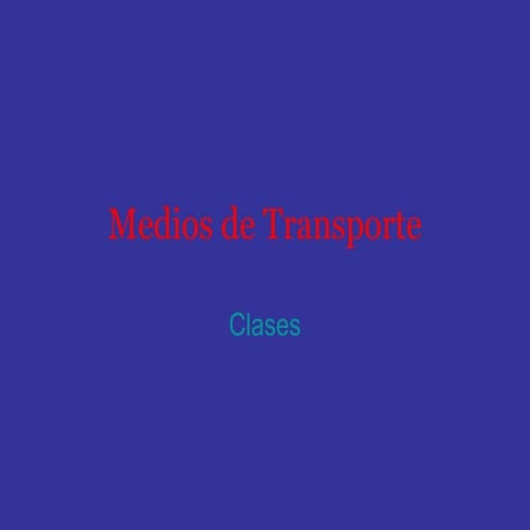 Medios de transporte acuático | PPT