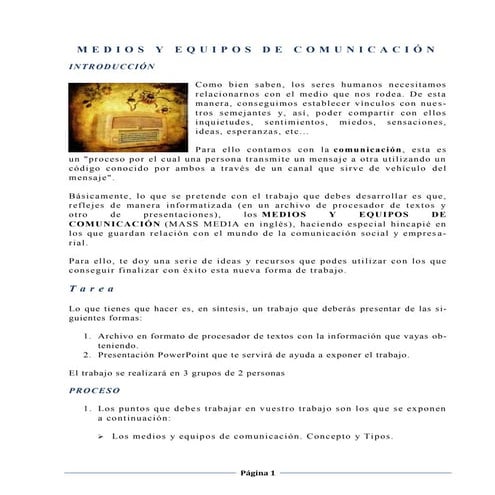 Análisis y gestión de medios | PPT