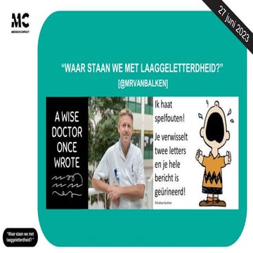 Medisch Contact 2023 van Balken | PPTX