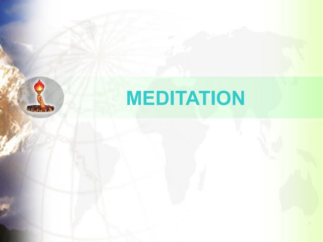 Meditation power point | PPTX