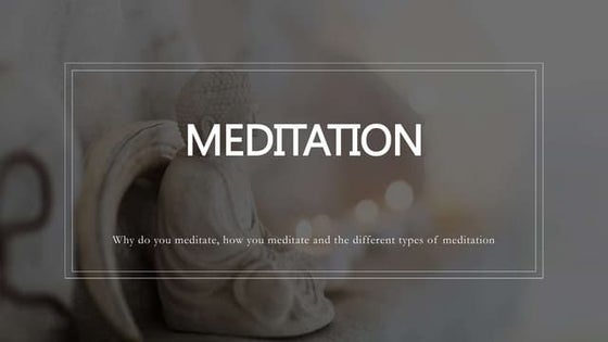 Meaning Of Meditation | PPT