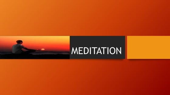 Yoga and Meditation | PPT