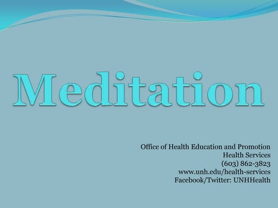 Meditation power point | PPTX | Hinduism | Religion & Spirituality
