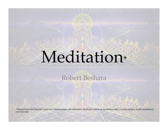 Meditation power point | PPTX | Hinduism | Religion & Spirituality