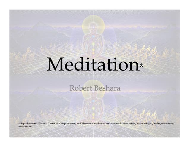 Meditation power point | PPTX
