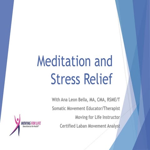 Meditation and Stress Relief | PPT