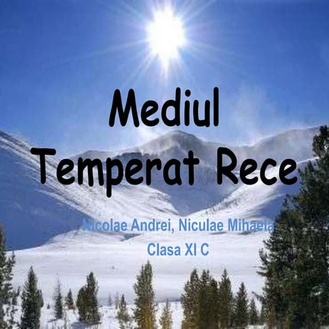 Mediul temperat oceanic 11 c | PDF