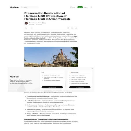 Preservation Restoration of Heritage NGO | Protection of Heritage NGO ...