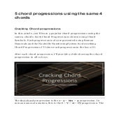5 chord progressions using the same 4 chords | DOCX