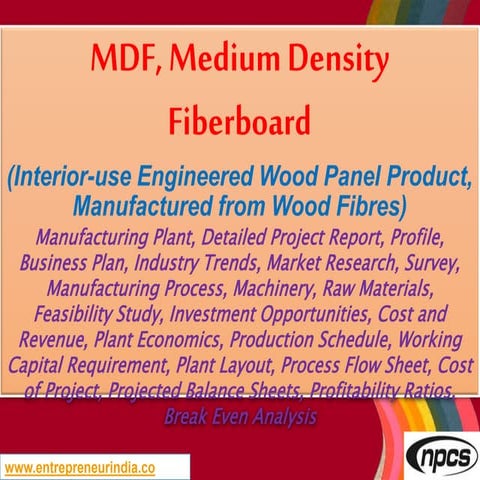 MDF, Medium Density Fiberboard (Interior-use Engineered Wood Panel Product, Manufactured from ...