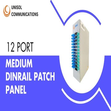 MEDIUM DINRAIL PATCH PANEL(high-capacity, space-efficient solution) | PDF
