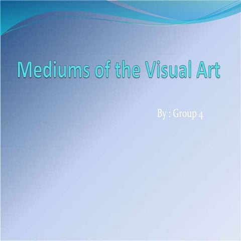 Mediums of the visual art , sculpture and other related arts | PPTX