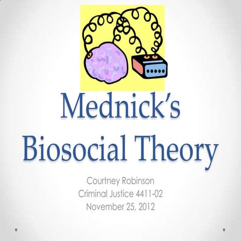Mednick’s biosocial theory | PPTX