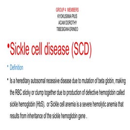 Sickle cell disease | PPTX
