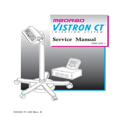 Medrad Vistron CT Injection System - Service manual.pdf