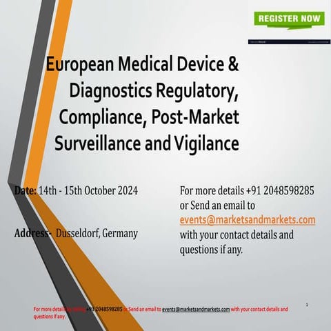 Medical Device & Diagnostics Regulatory, Compliance, Post-Market ...