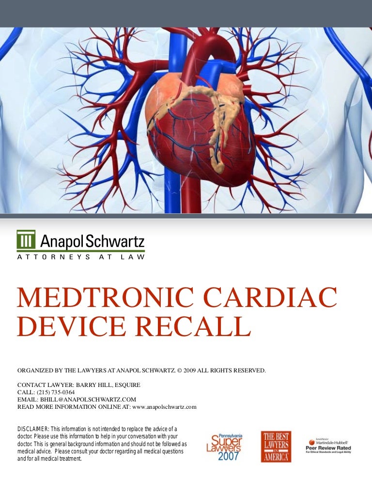 Medtronic Cardiac Device Recall
