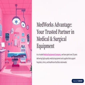 MedWorks Advantage Your Trusted Partner in Medical & Surgical Equipment ...