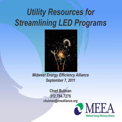 Utility Resources for Streamlining LED Programs | PDF