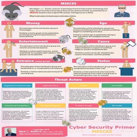 Cyber Security Primer - MEECES - What motivates criminals and their ...