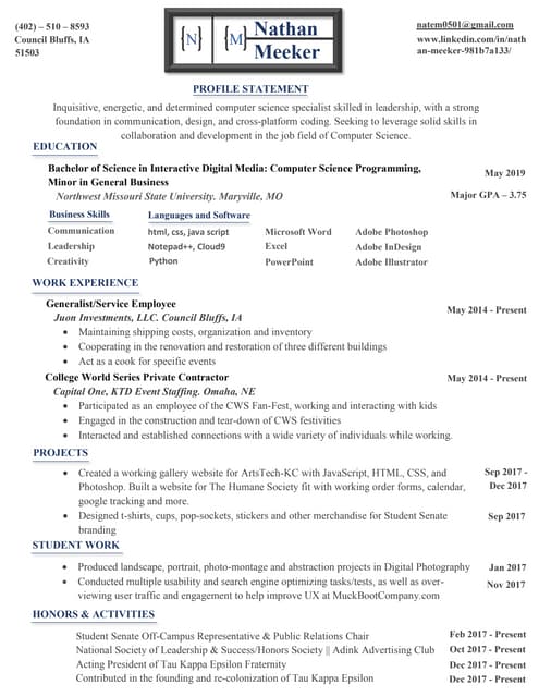 Jordan Kerley resume | PDF