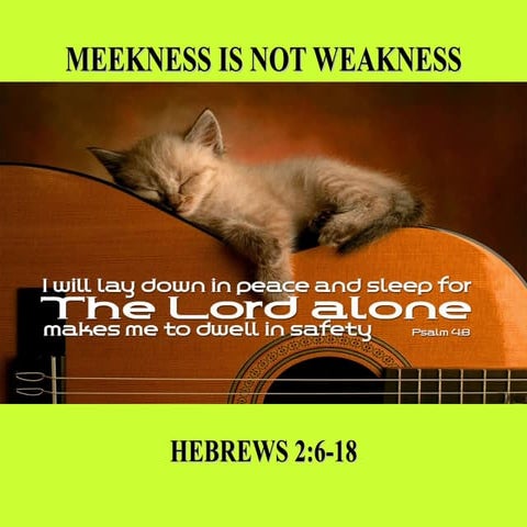 Meekness Is Not Weakness | PPT