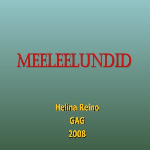 Meeleelundid | PPT