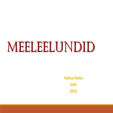 Meeleelundid | PPT