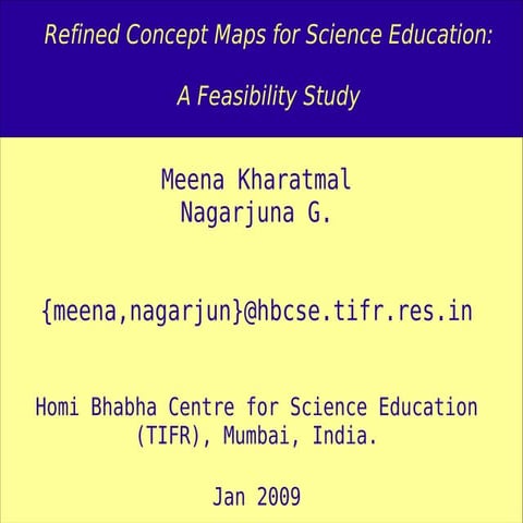 refined concept maps, science education, knowledge organization ...