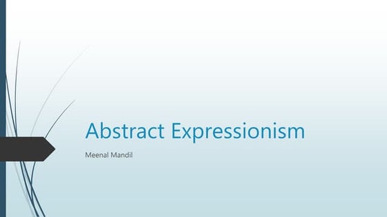 Gestural painting with music | PPTX