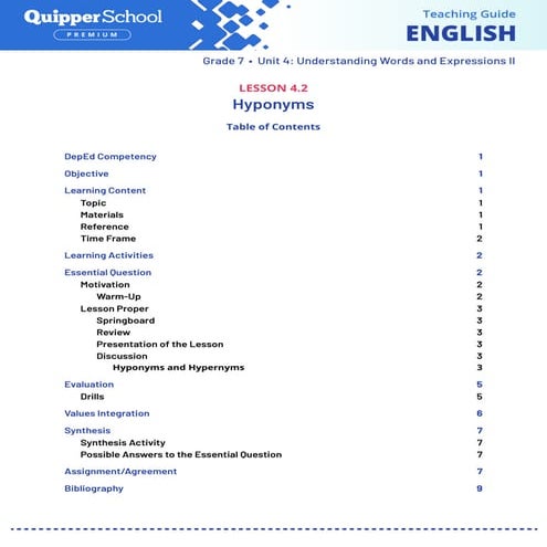 English 7_Unit 17_Lesson 2_Hyponyms.pptx