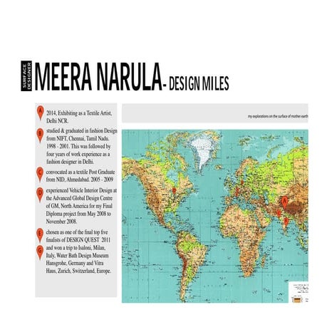 Textile Designer and Artist Meera's Portfolio snapshot ' 2014 | PDF