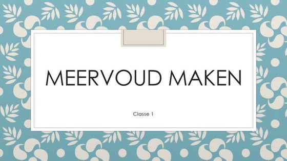 Les articles de lidwoorden | PPT