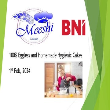 baker and its health benefit and how to make a healthy cake | PPTX