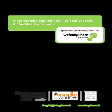 Meet Ofsted Requirements For Your Website: A Checklist For Schools | PDF