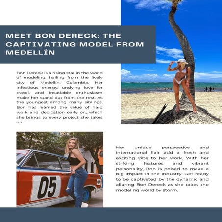 Meet Bon Dereck The Captivating Model from Medellín | PDF