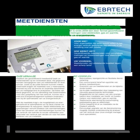 Ebatech meetdiensten | PDF
