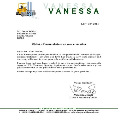 Meeting 10 congratulation letter versi english (valensia 22120579) | PDF
