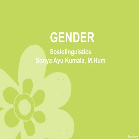 Meeting 12 gender | PPT