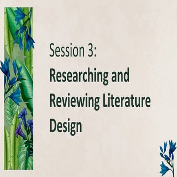 Synthesizing Review of Related Literature | PPTX