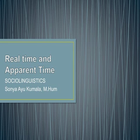 Meeting 9 real time and apparent time | PPTX