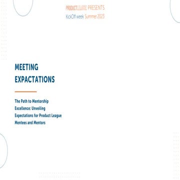 Expectations of mentees | PPTX