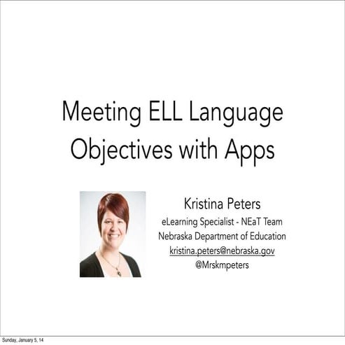 Meeting Lang Objectives with Tech | PDF