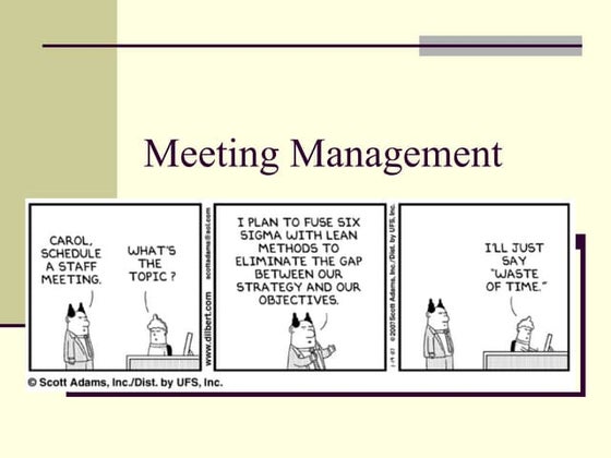 Conducting Effective Meetings | PPT