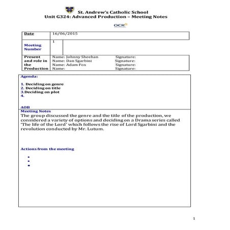 Meeting notes | DOCX