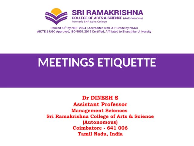 Protocol and Etiquette | PPTX